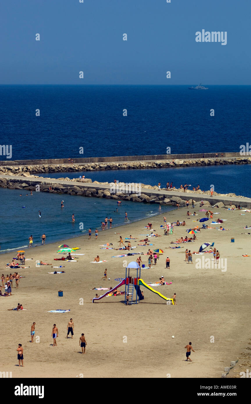 Europe Romania Black Sea Coast Constanta beach Stock Photo - Alamy