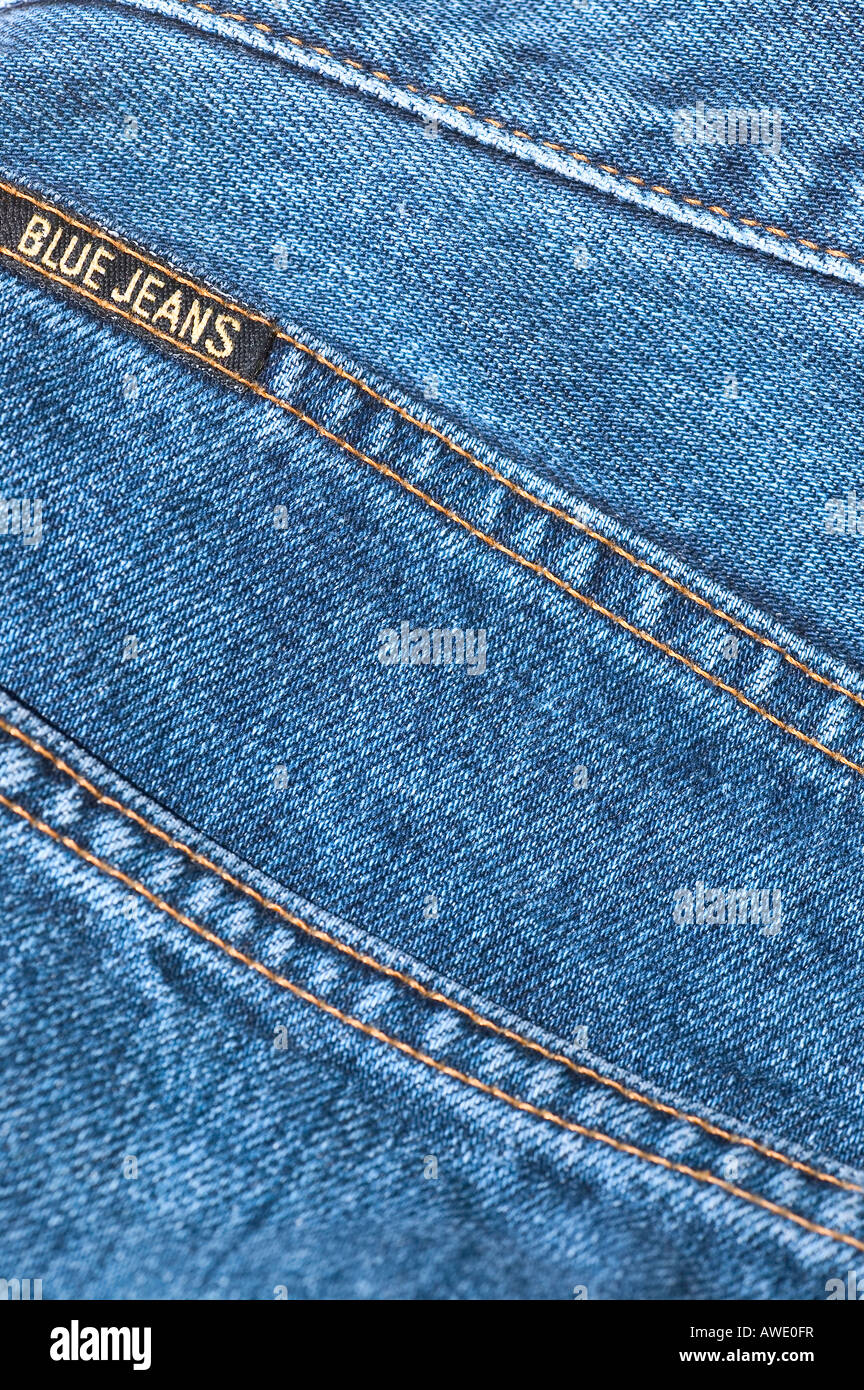 blue Jeans textile Stock Photo - Alamy