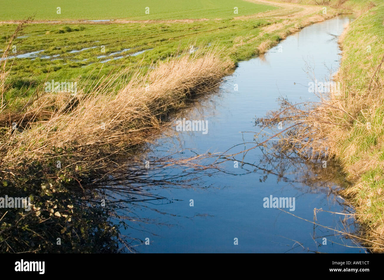Land drainage dyke ditch hi-res stock photography and images - Alamy