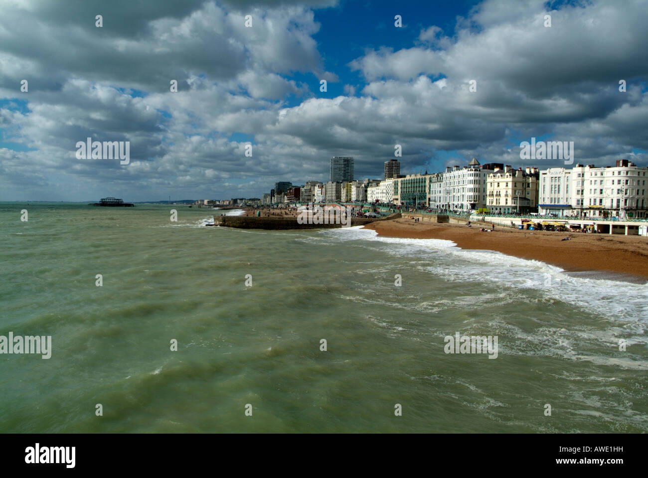 View of the seafront at Brighton, England, UK Stock Photo - Alamy