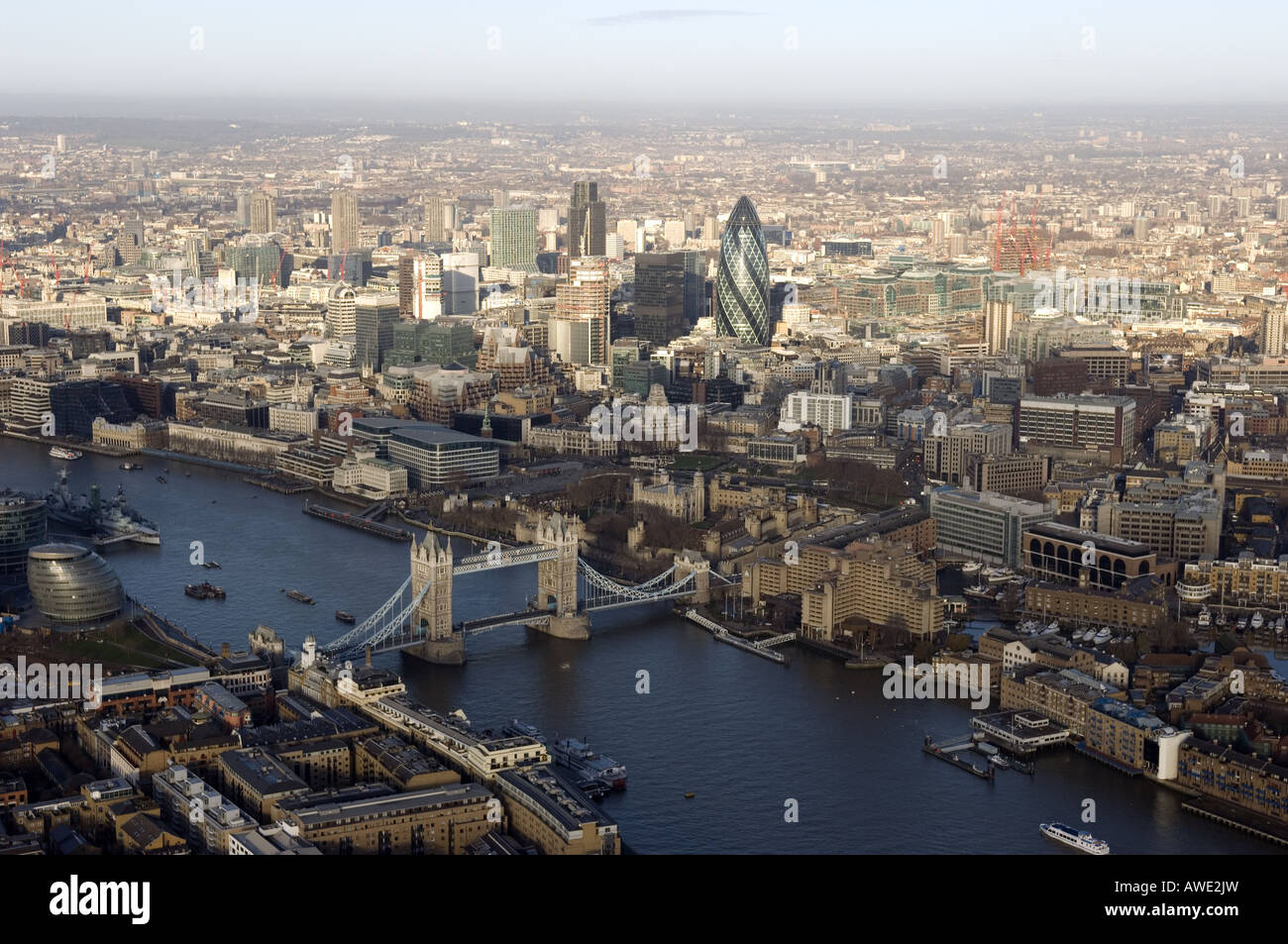 The City of London aerial view Stock Photo - Alamy