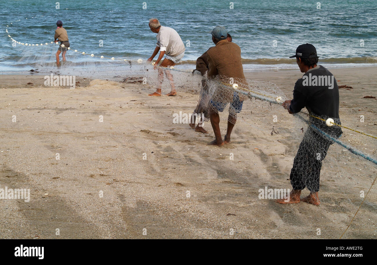 Pulling the net Stock Photo - Alamy