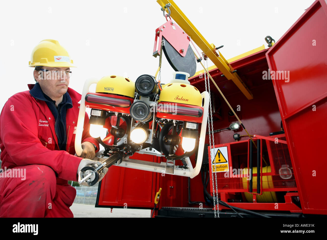 Remote Operated Vehicle (ROV) for use in the oil industry for ...