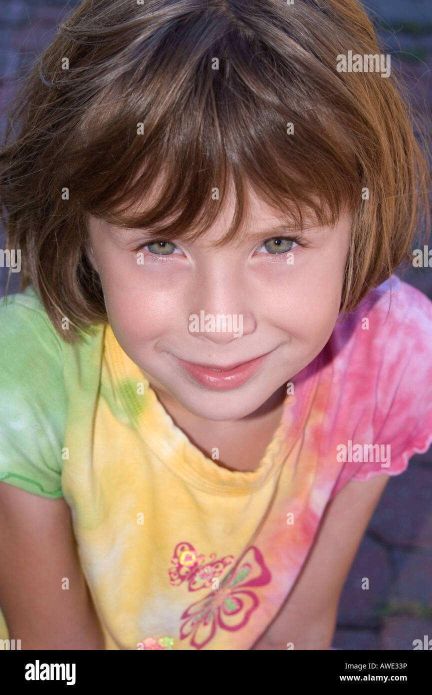 portrait of a 4 year old girl Stock Photo - Alamy