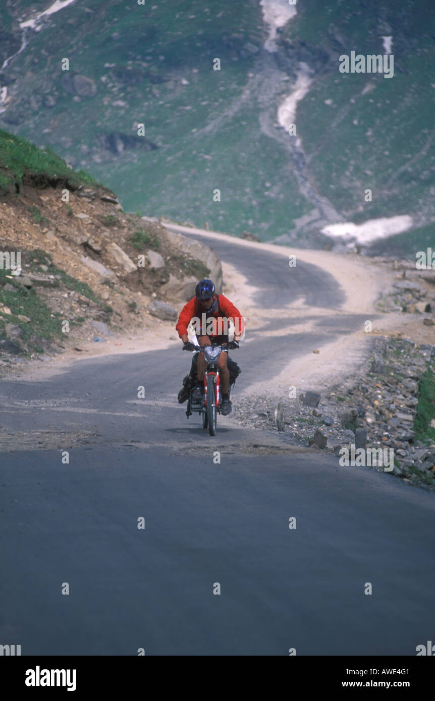 Mountain bike touring, Northern India Stock Photo - Alamy