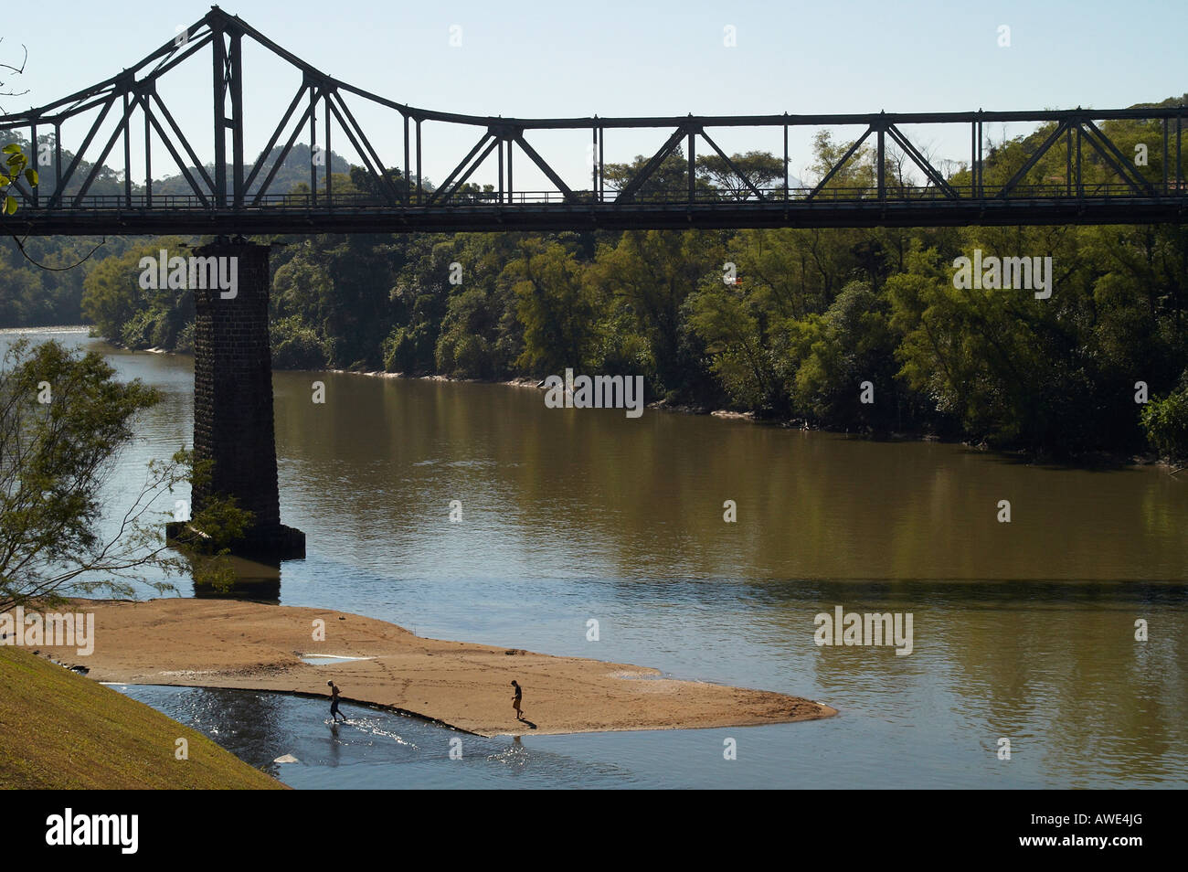 Steel girder bridge Stock Photo - Alamy