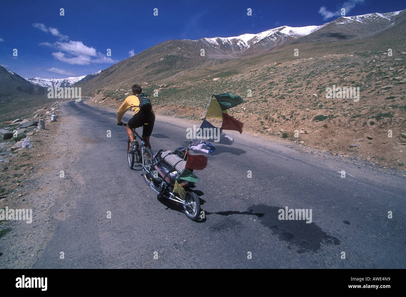 Mountain bike touring, Ladakh, India Stock Photo - Alamy