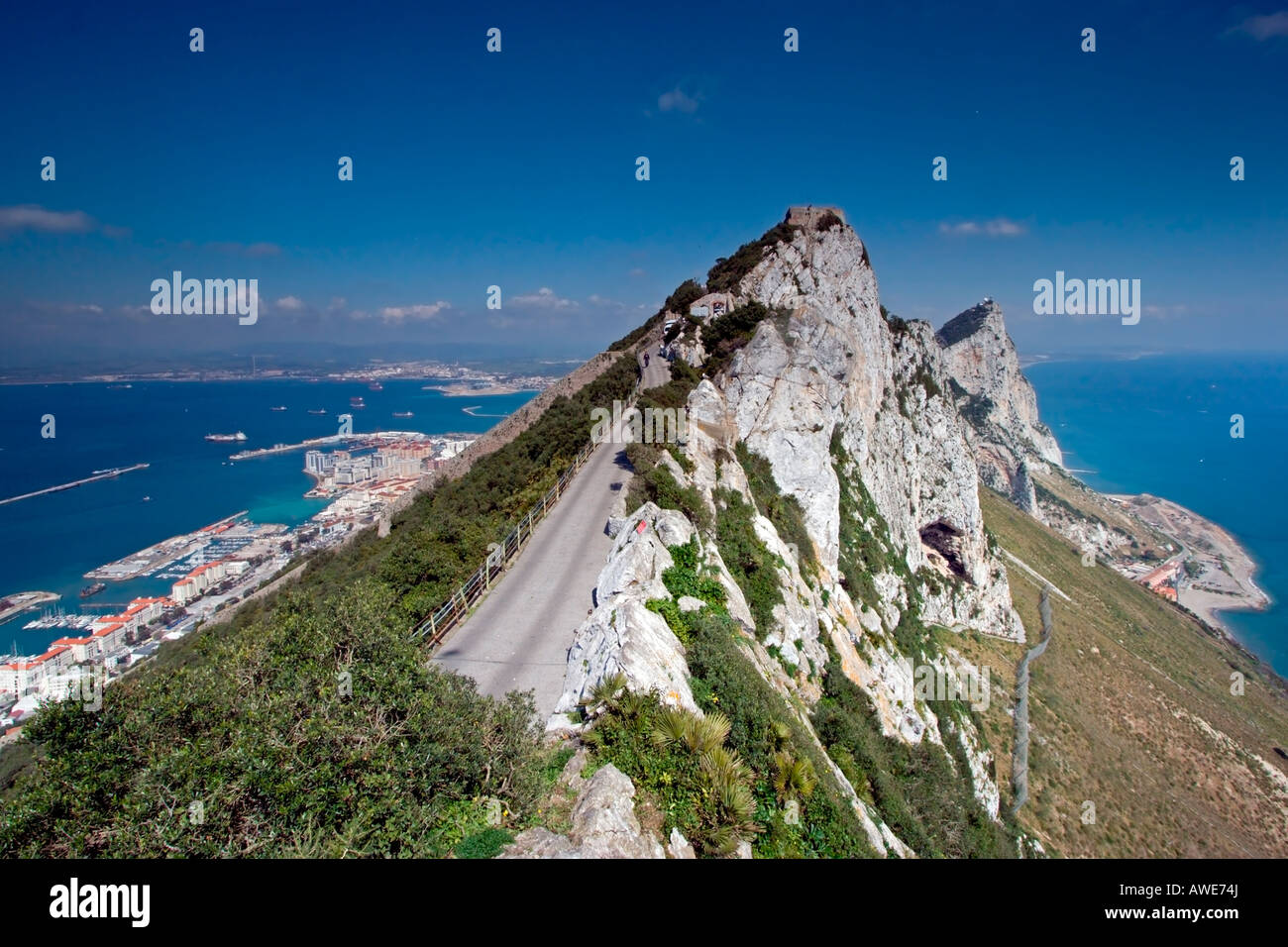 Rock of gibraltar landscape hi-res stock photography and images - Alamy