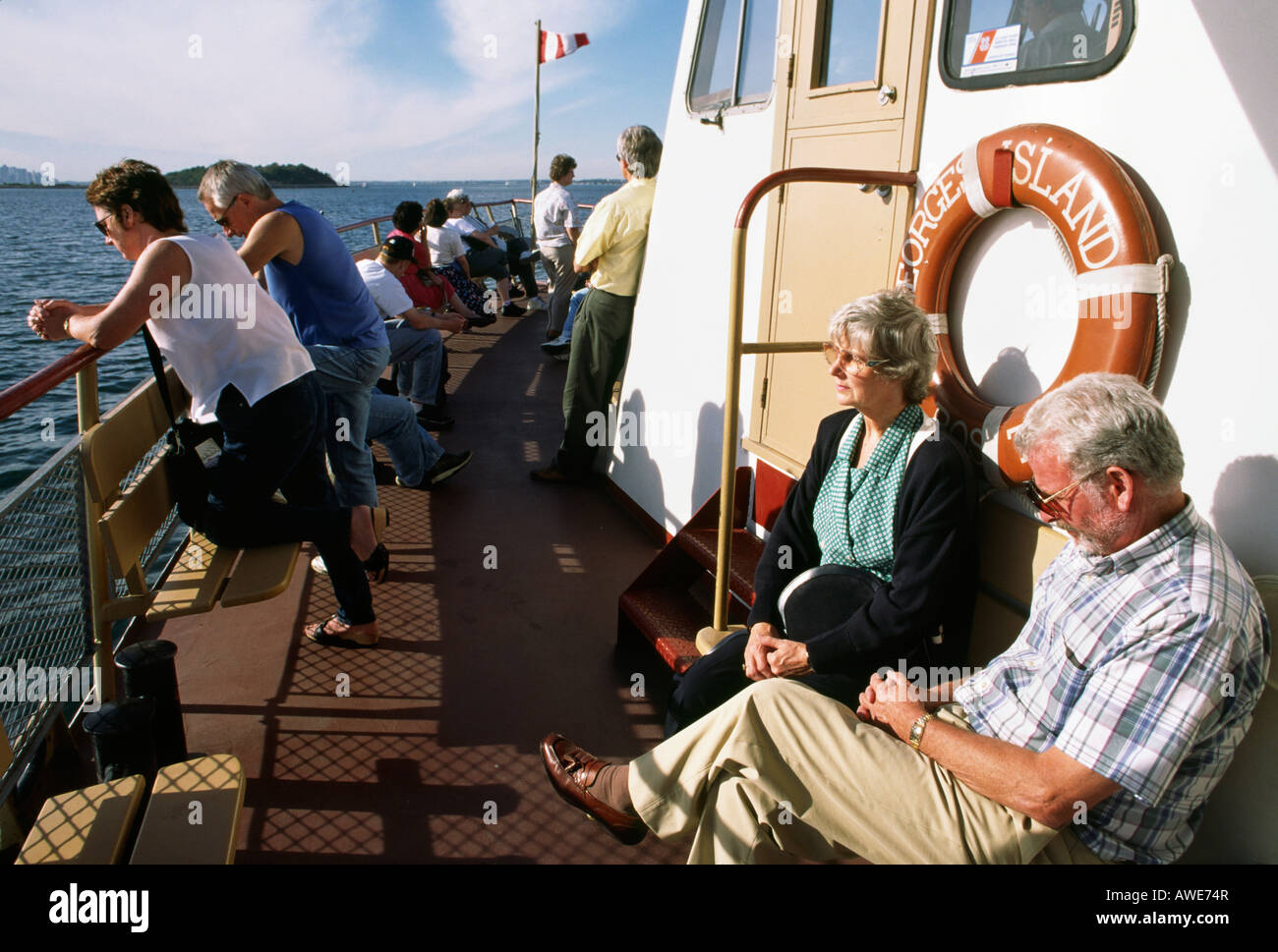 Boston Harbor islands ferry Stock Photo - Alamy