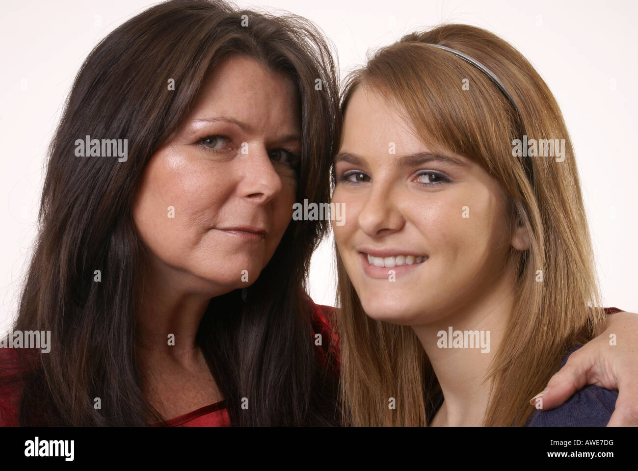 Mother and daughter touching heads hi-res stock photography and images ...