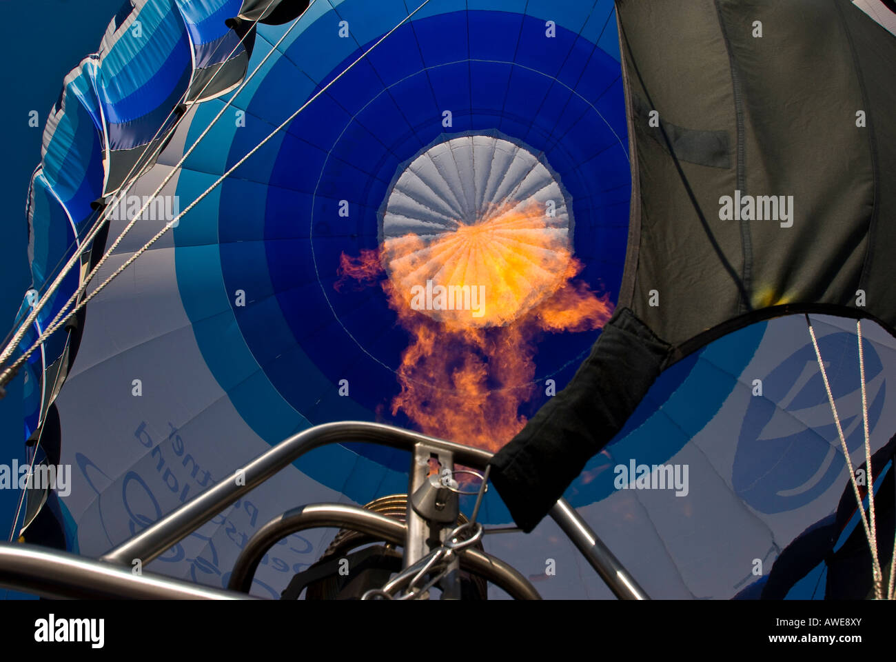 Gas flame, hot air balloon Stock Photo - Alamy