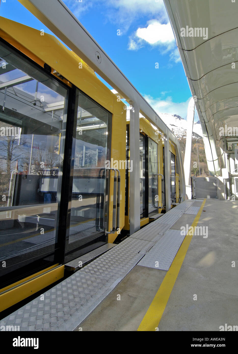 Hungerburgbahn (new funicular railway) designed by architect Zaha Hadid ...
