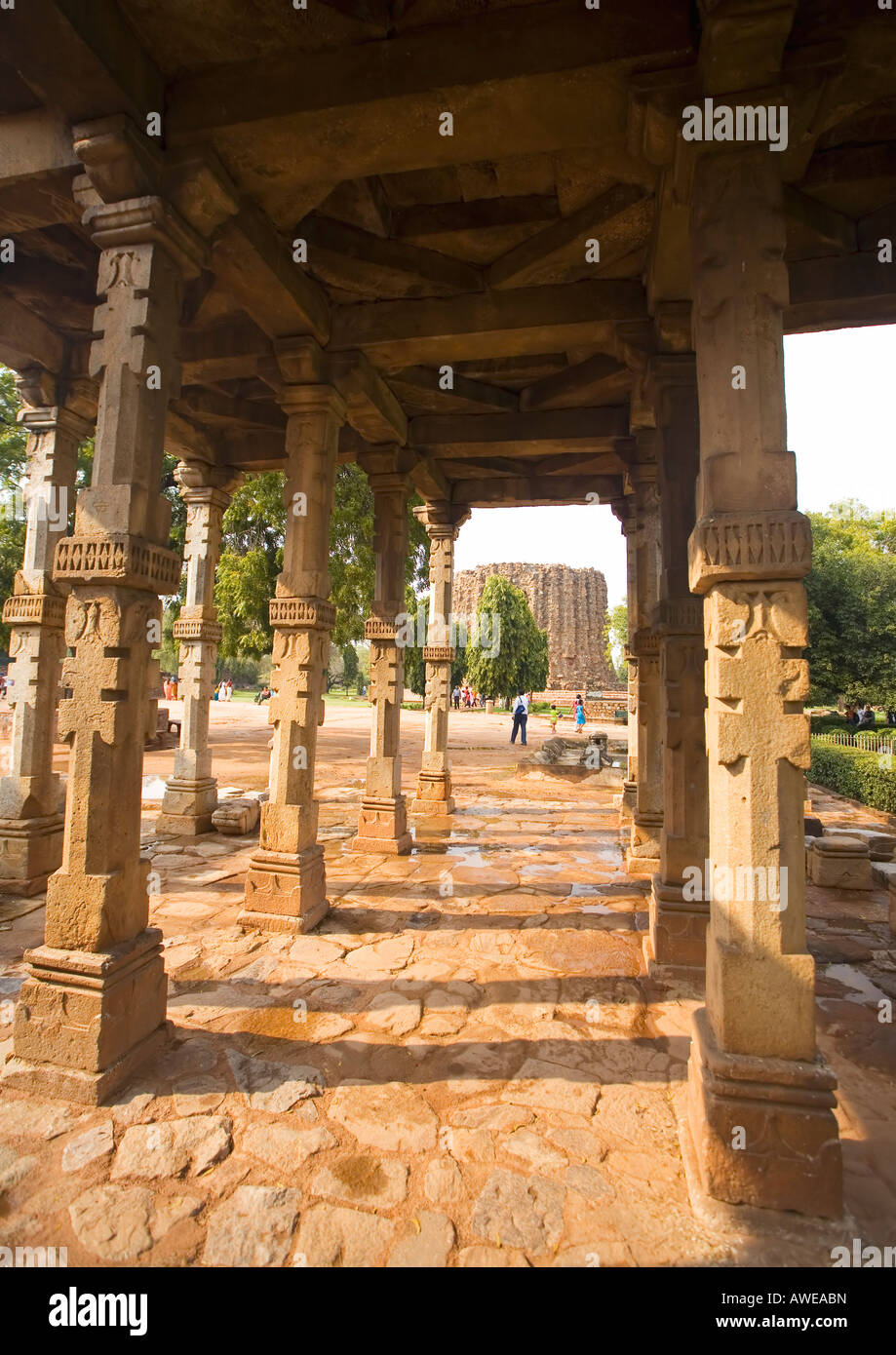 Unfinished Alai Minar tower at the Qutub Qutb Minar Complex 12th - 13th ...