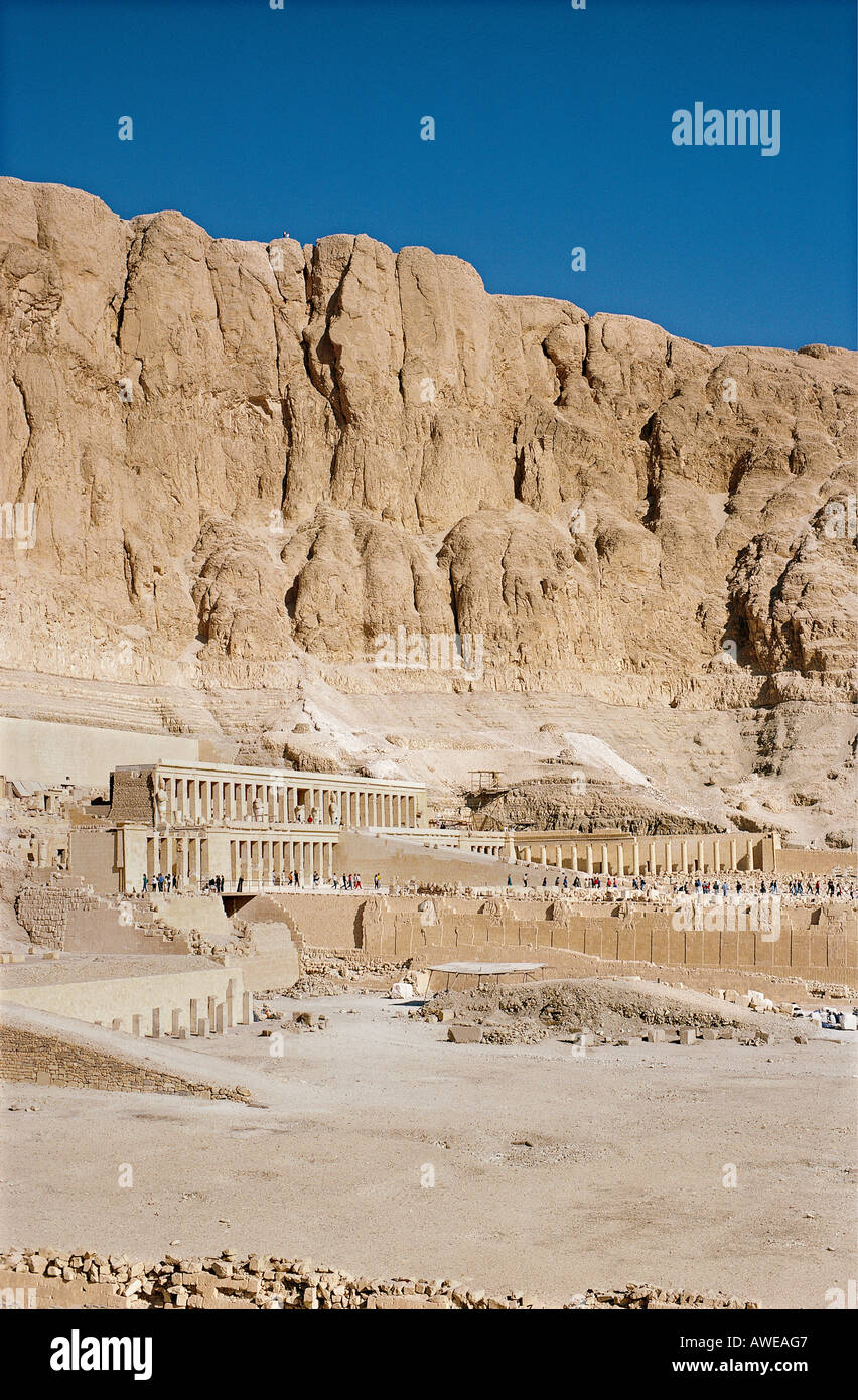 The Temple of Queen Hatshepsut at Deir al Bahri near the Valley of the ...