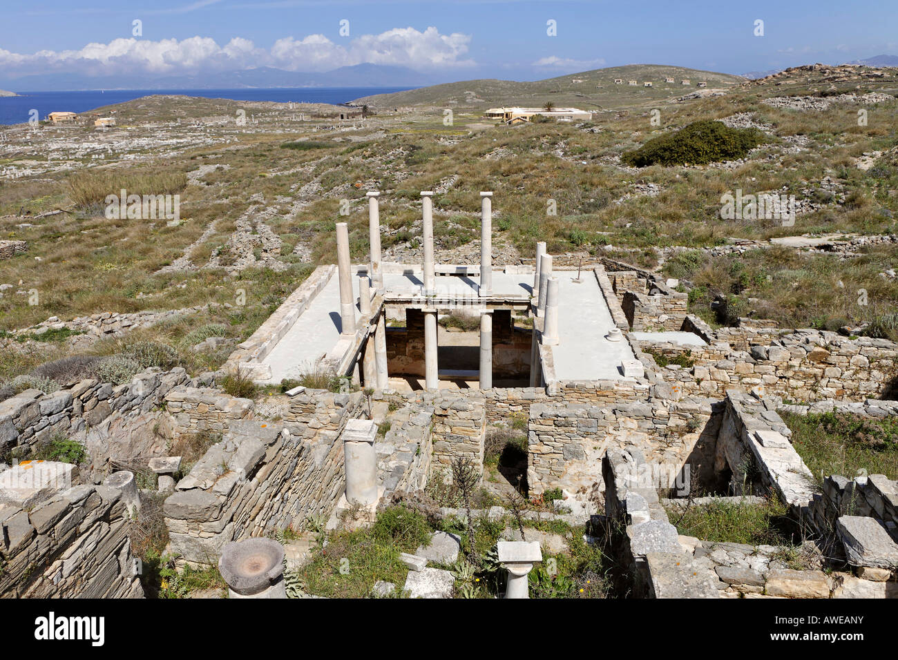 House of Hermes, Delos, Greece Stock Photo - Alamy
