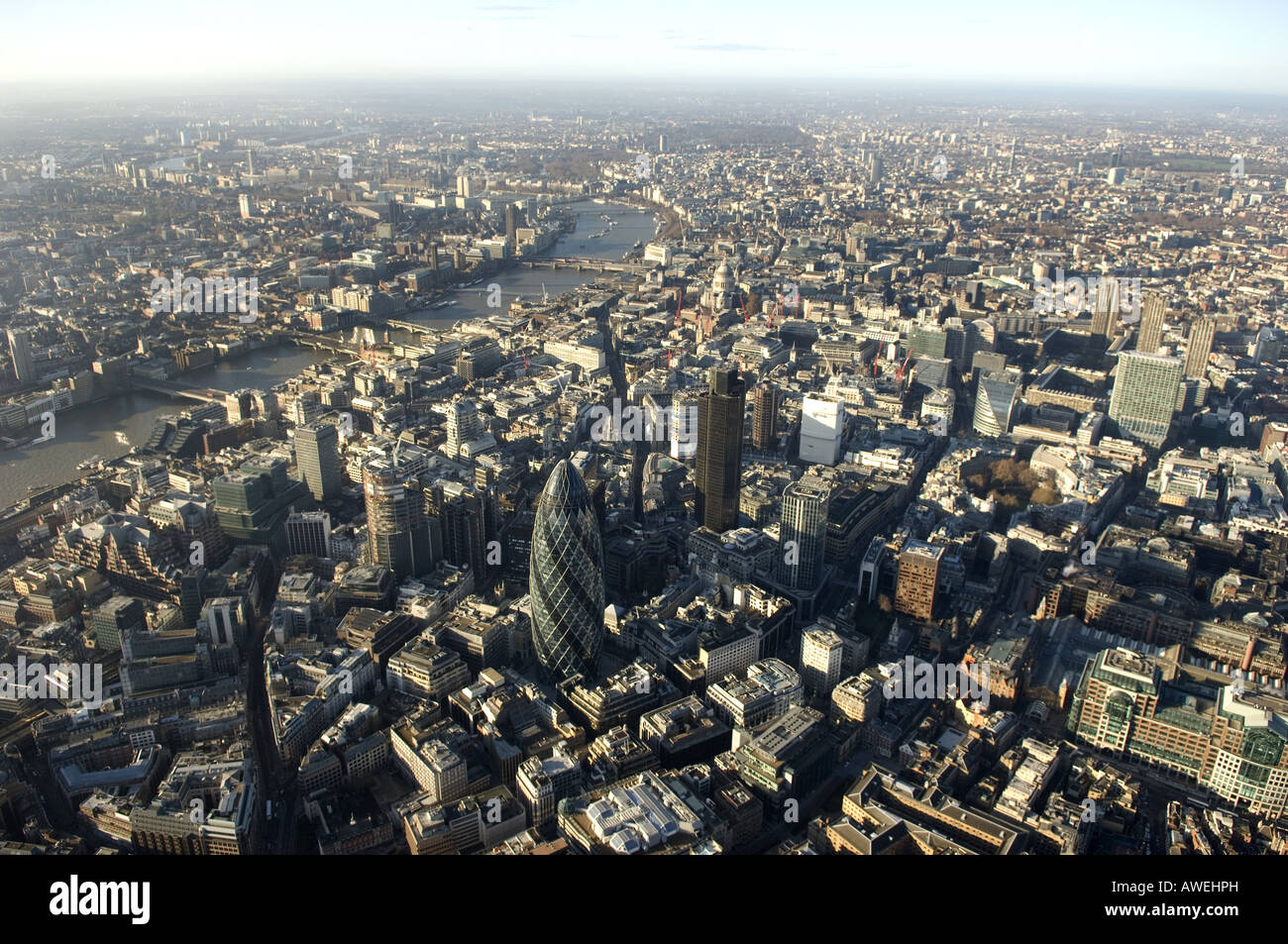The City of London aerial view Stock Photo - Alamy