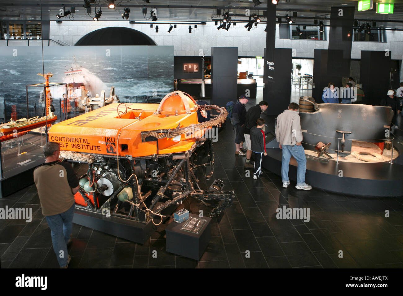 Submarine used at offshore oil rigs, Petroleum Museum, Stavanger ...