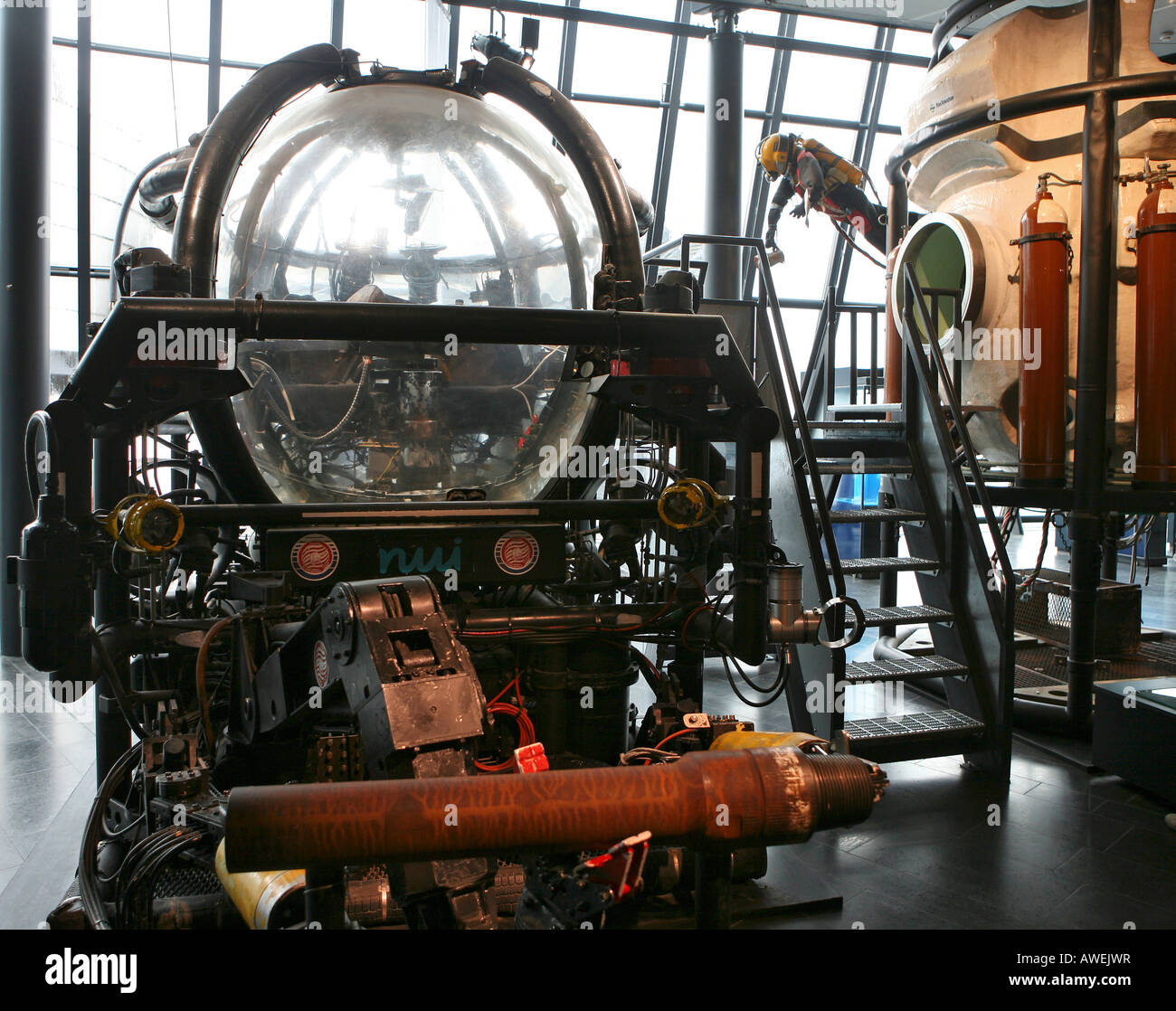Submarine used at offshore oil rigs, Petroleum Museum, Stavanger ...