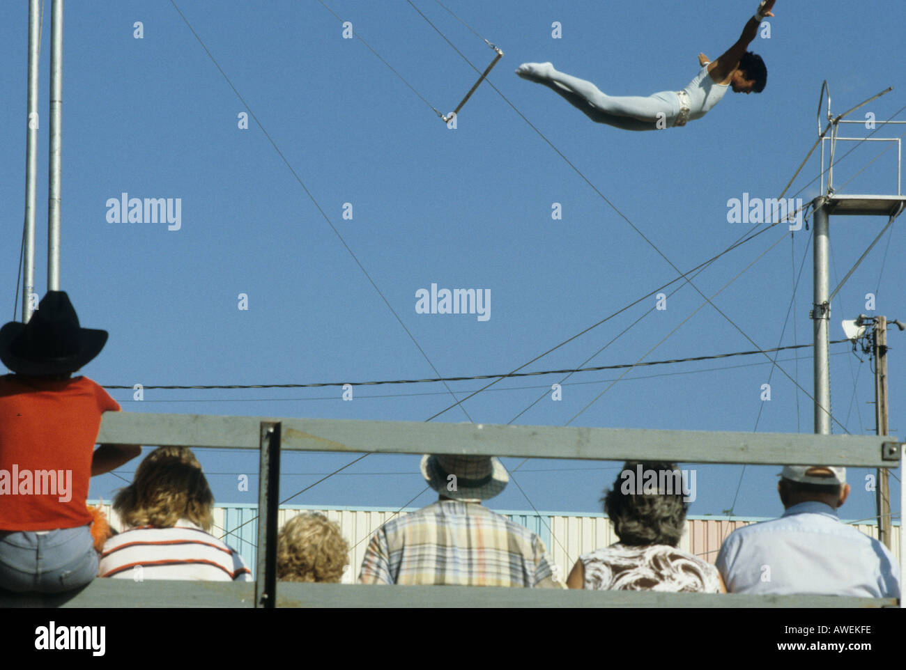 High wire aerial performer Stock Photo - Alamy