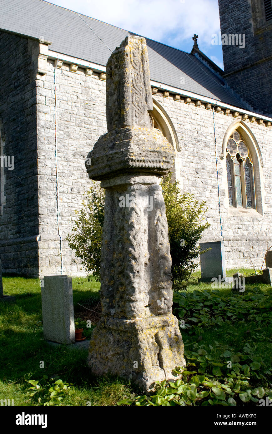 late 11th century celtic cross St Dochdwys church llandough vale of ...