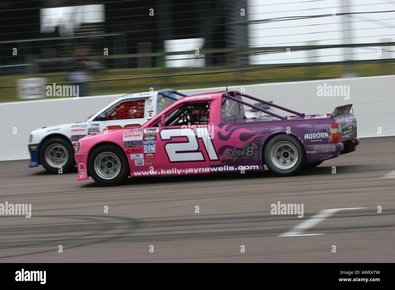 Racing pick up trucks Stock Photo - Alamy