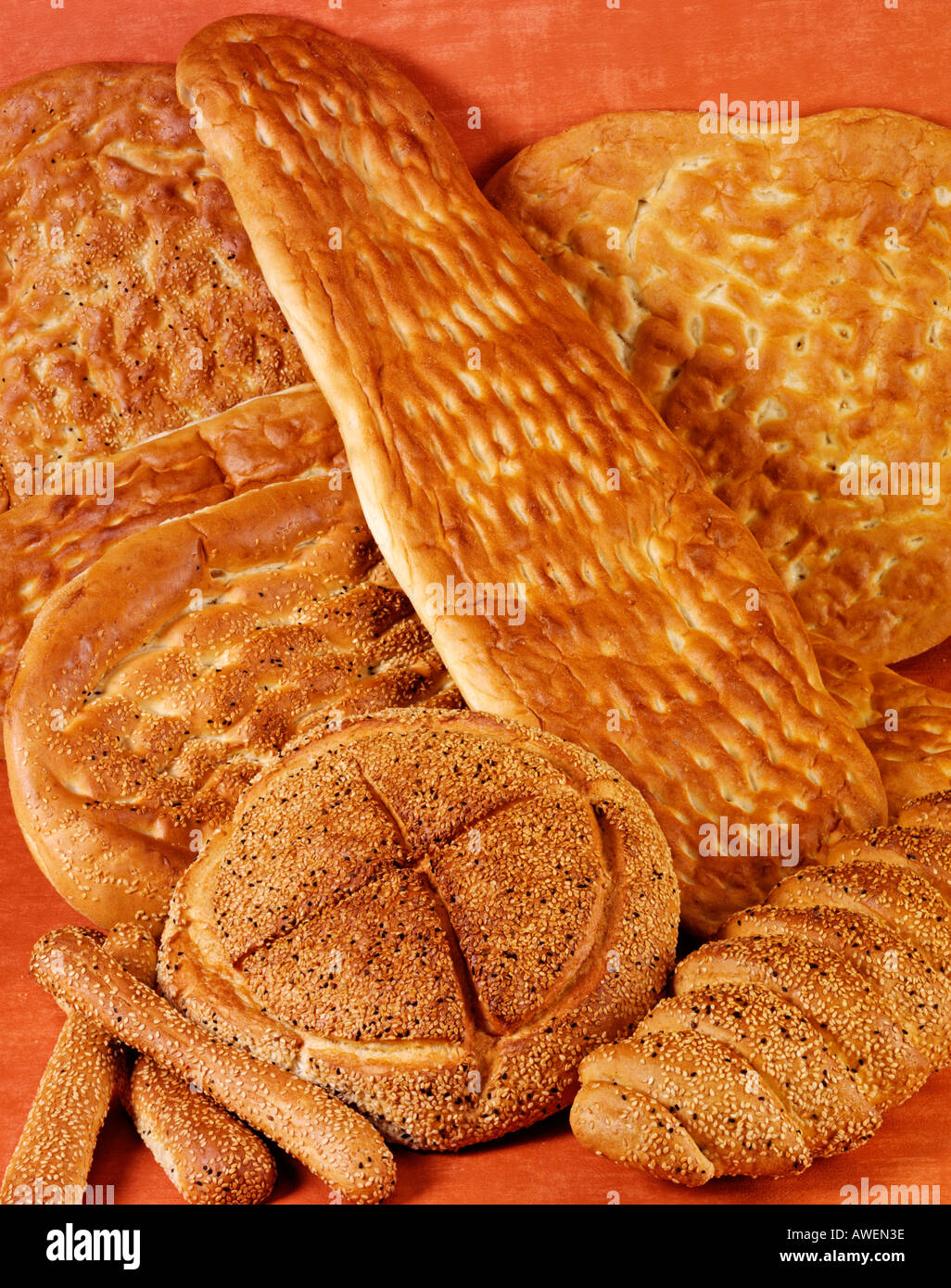 ASSORTED MEDITERRANEAN BREAD Stock Photo - Alamy
