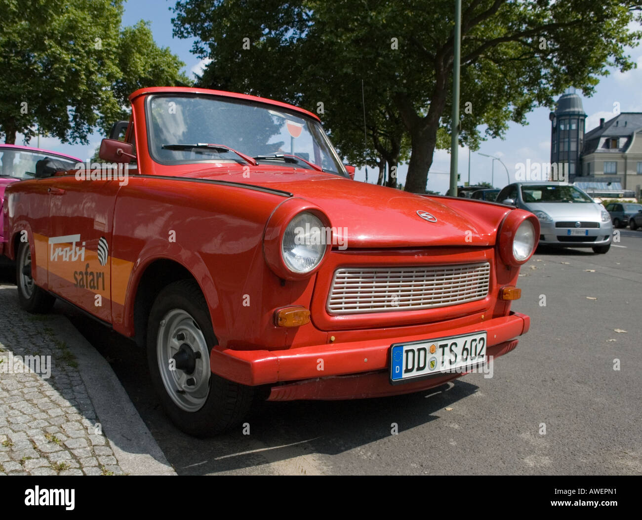 Red trabant berlin germany hi-res stock photography and images - Alamy