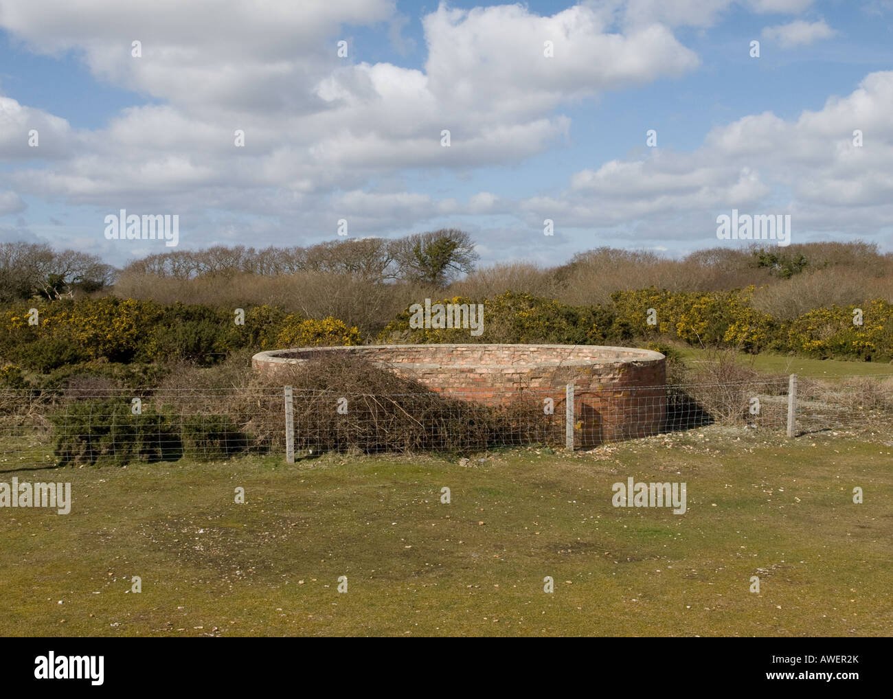 Water tower base, part of the remains of the structures build at Lepe ...
