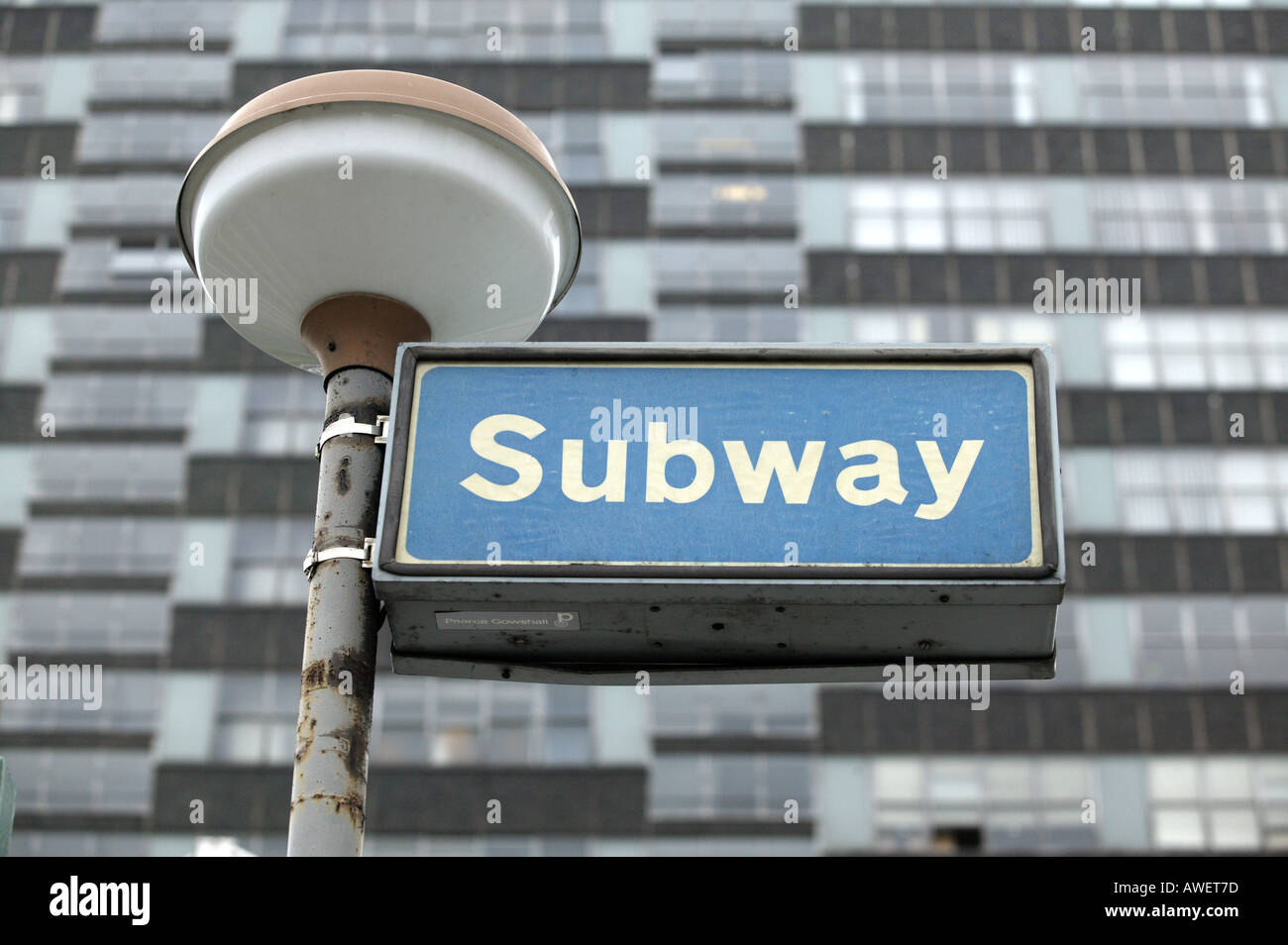 A subway sign in Birmingham England UK Stock Photo - Alamy