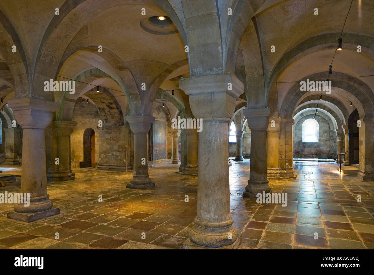 Romanesque crypt at Lund Cathedral dating to the twelfth-century, Lund ...