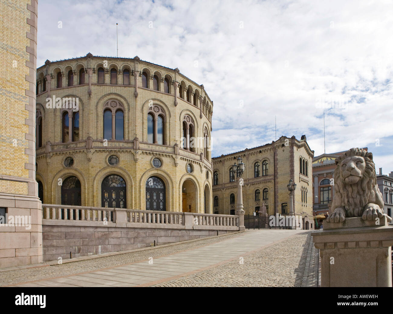 Storting, the Norwegian Parliament (completed 1866), Oslo, Norway ...