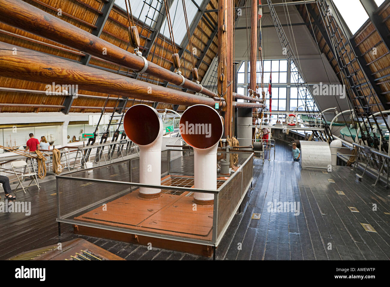 Deck, Fram ship at Fram Museum on Bygdøy Peninsula, Oslo, Norway ...