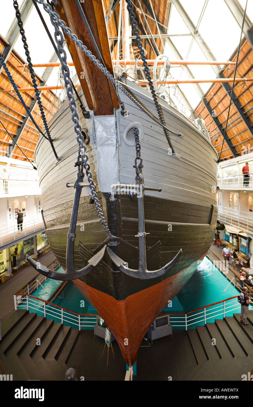 Bow, Fram ship at Fram Museum on Bygdøy Peninsula, Oslo, Norway ...