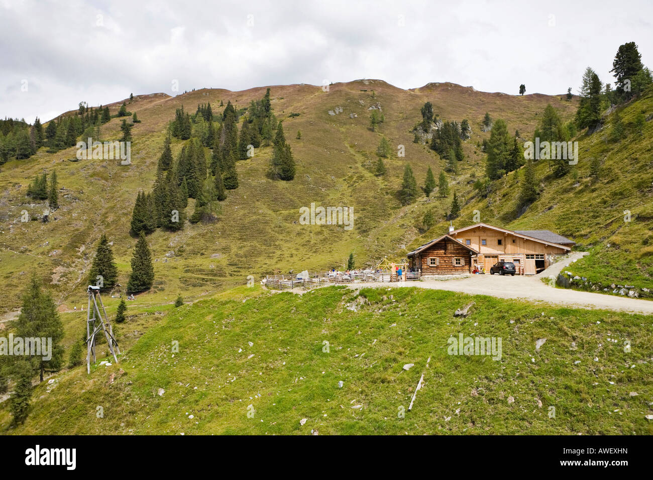 Loosbichlalm alpine pasture, Grossarltal, Salzburg, Austria, Europe ...