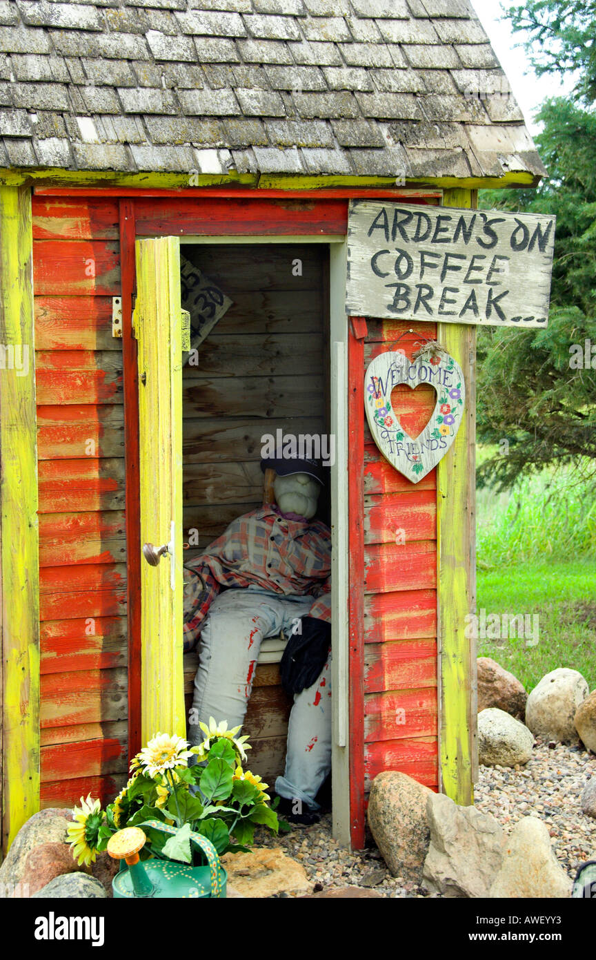 Colorful outdoor outhouse unique decor hi-res stock photography and ...