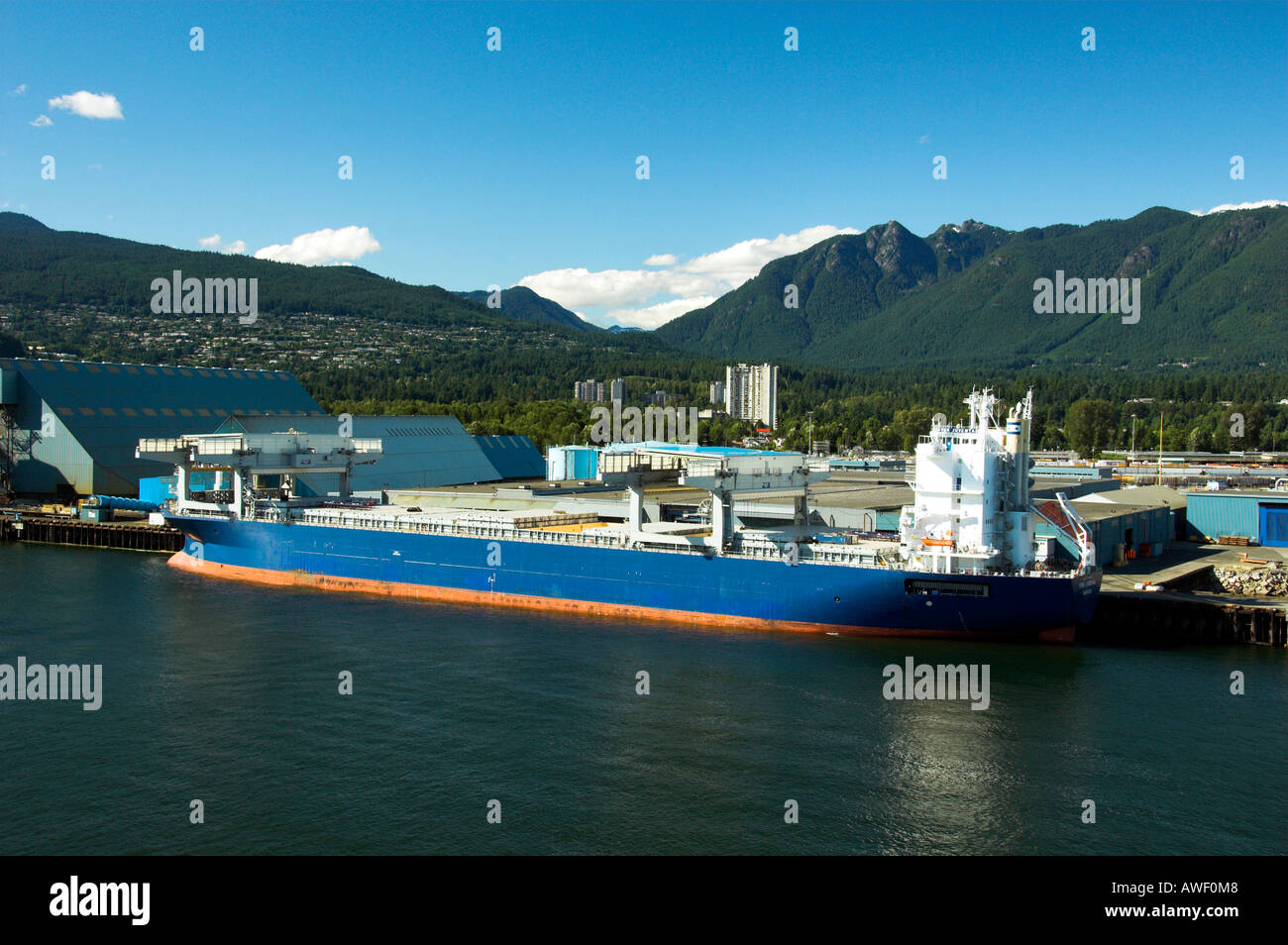 Industrial ore loading facilities in the Port of Vancouver British ...