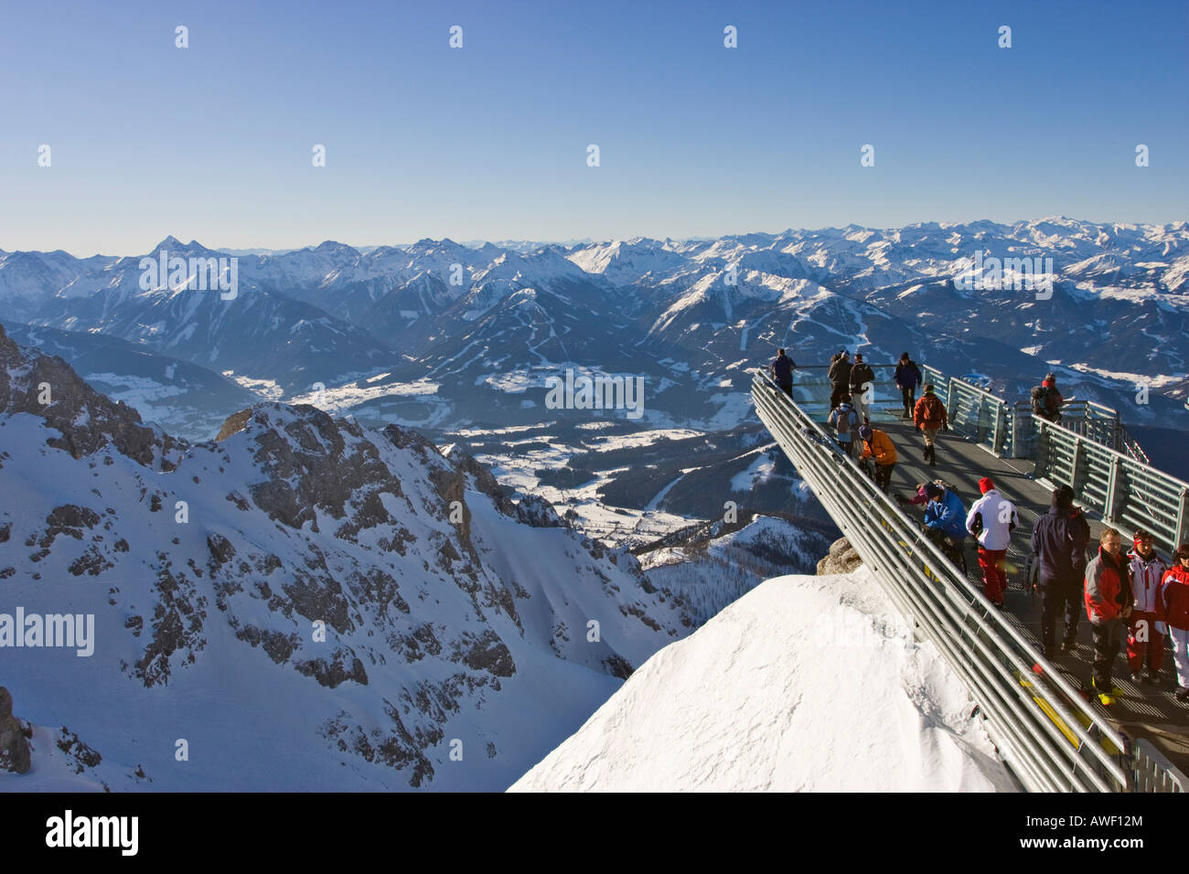 Skywalk, Dachstein Massif, Styria, Austria, Europe Stock Photo - Alamy