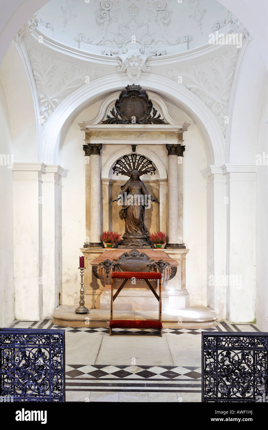 Crypt chapel at a church in Fahrafeld, Triestingtal, Lower Austria ...