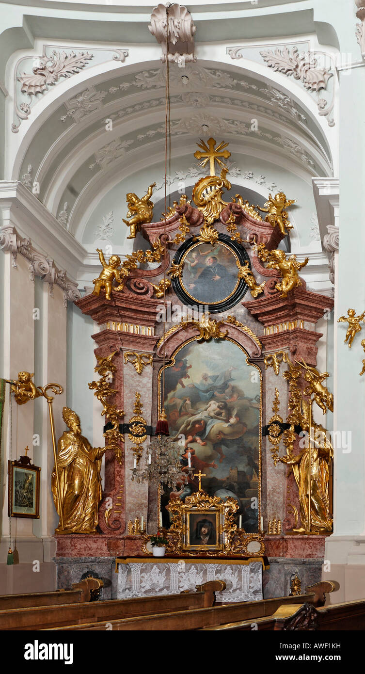 Altar at the Baroque pilgrimage church in Hafnerberg, Triesingtal ...