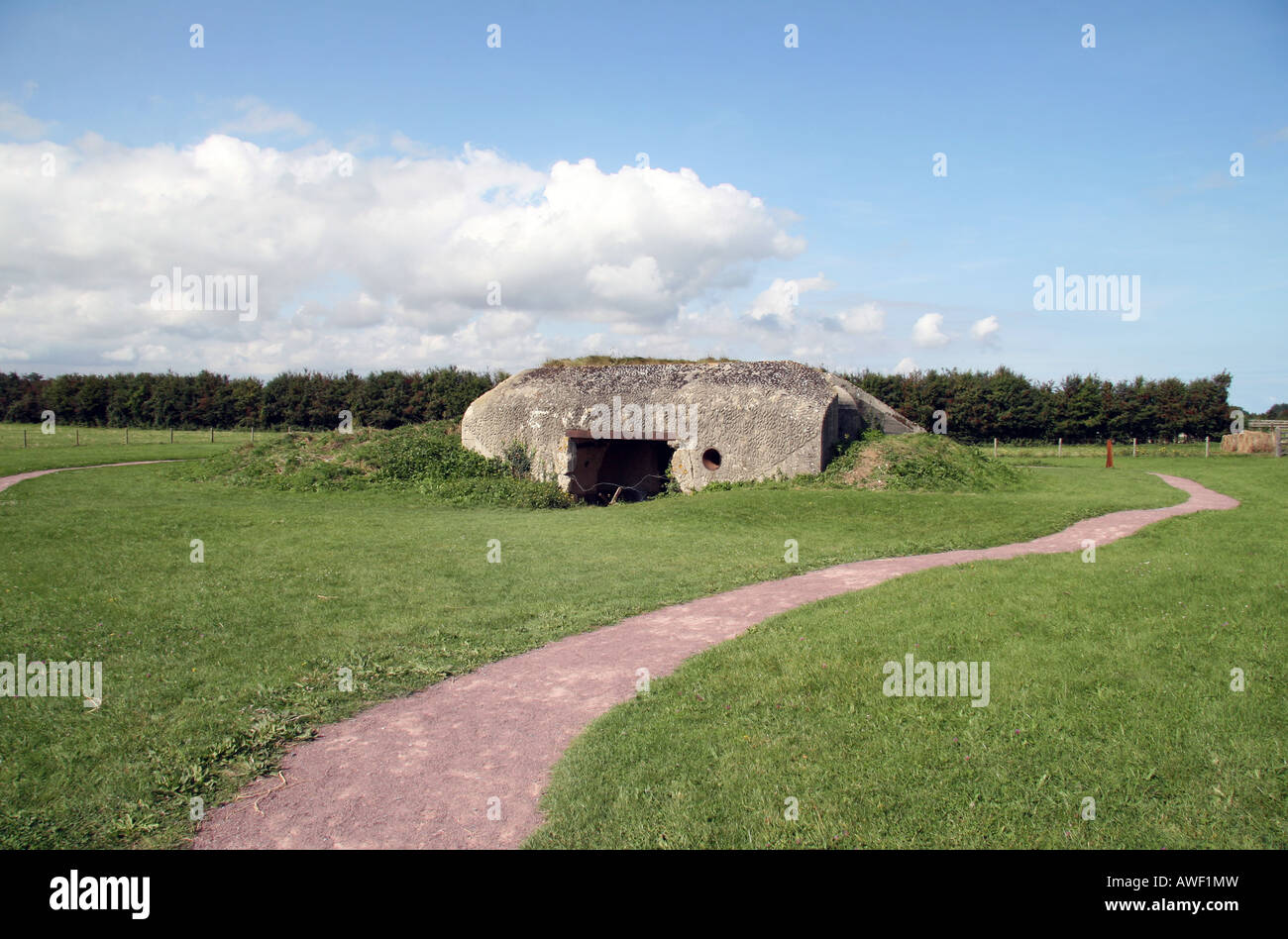 The rear of Casement No 4 at the German Battery at Merville, Normandy ...