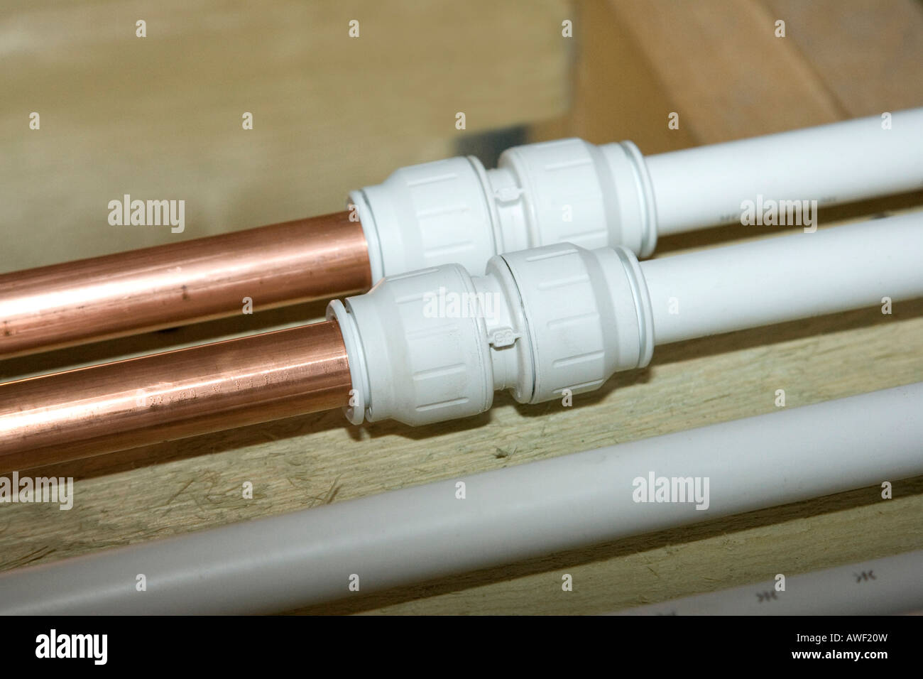 Joint in plastic water pipe hi-res stock photography and images - Alamy