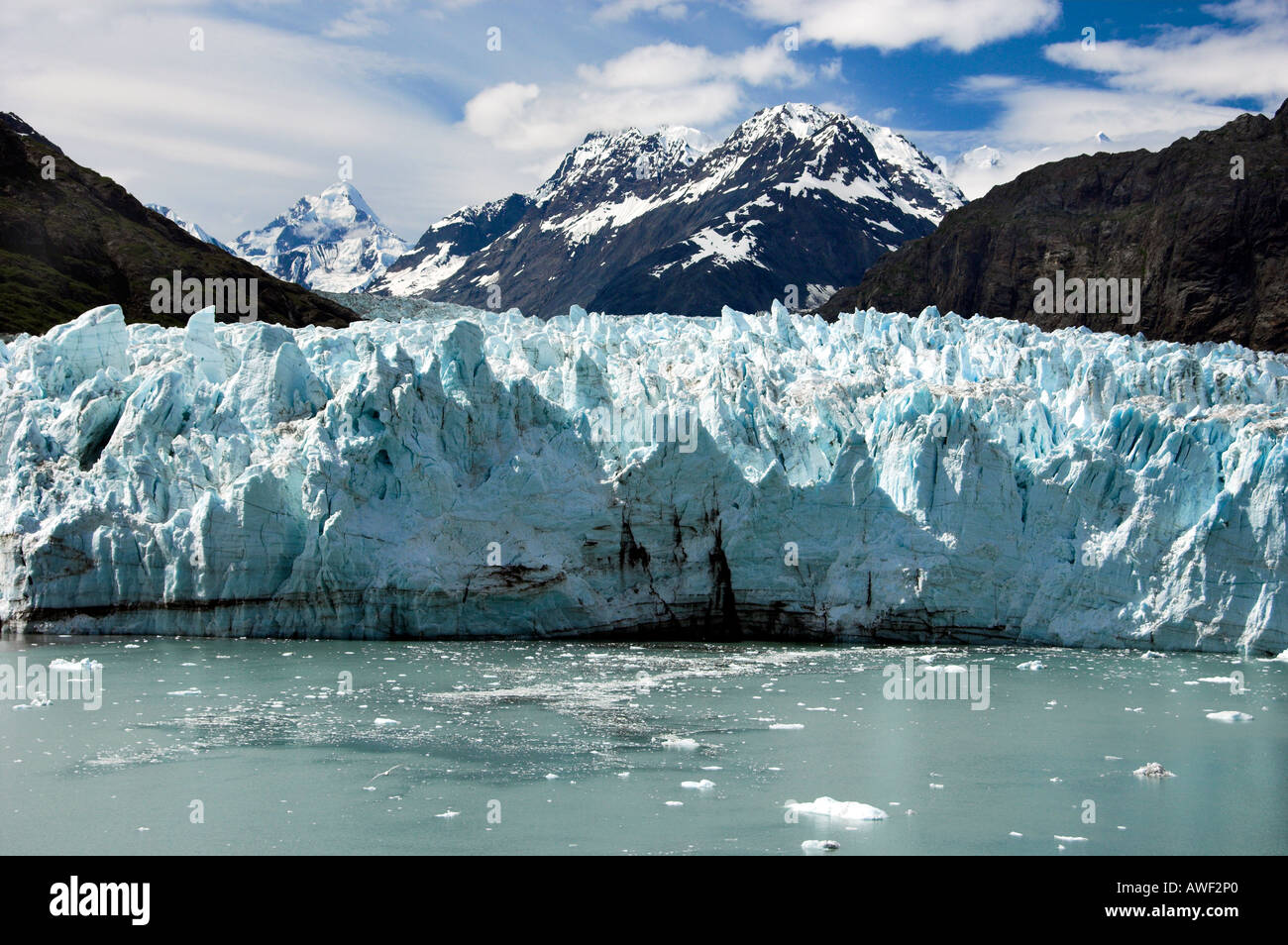 The Margerie Glacier in Tarr inlet in Glacier Bay National Park Alaska ...