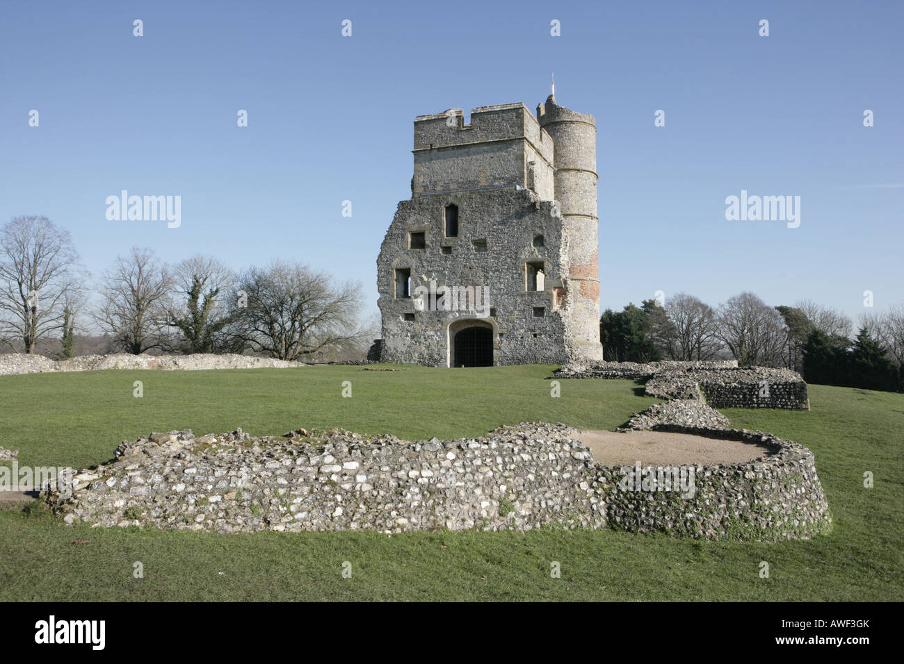 The gatehouse of the 14th century Donnington Castle with associations ...