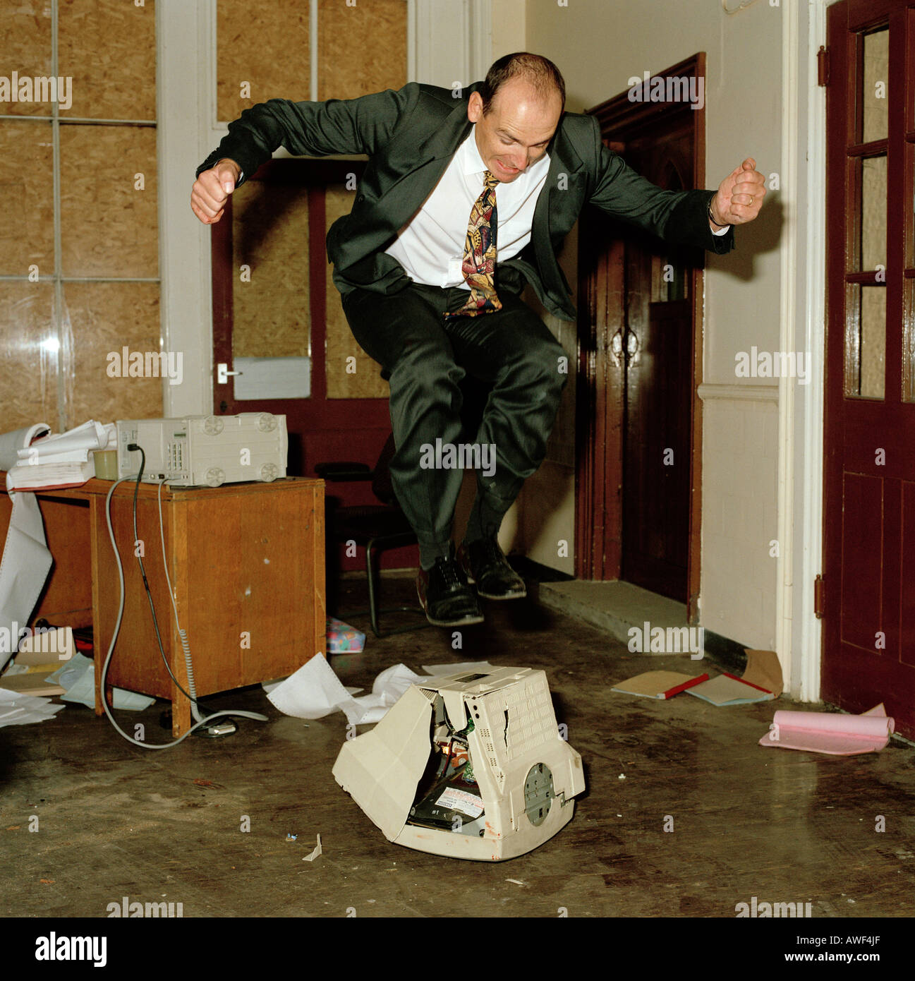 Getting on top of technology Stock Photo - Alamy