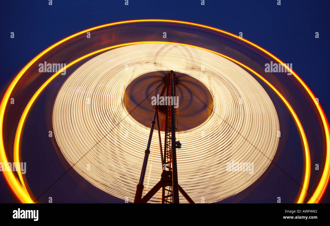 Fairground at night Stock Photo - Alamy