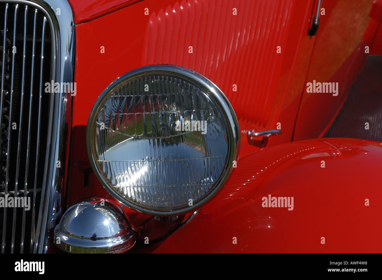 Classic Red Car Stock Photo - Alamy