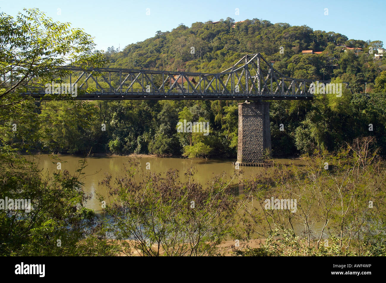 Steel girder bridge Stock Photo - Alamy