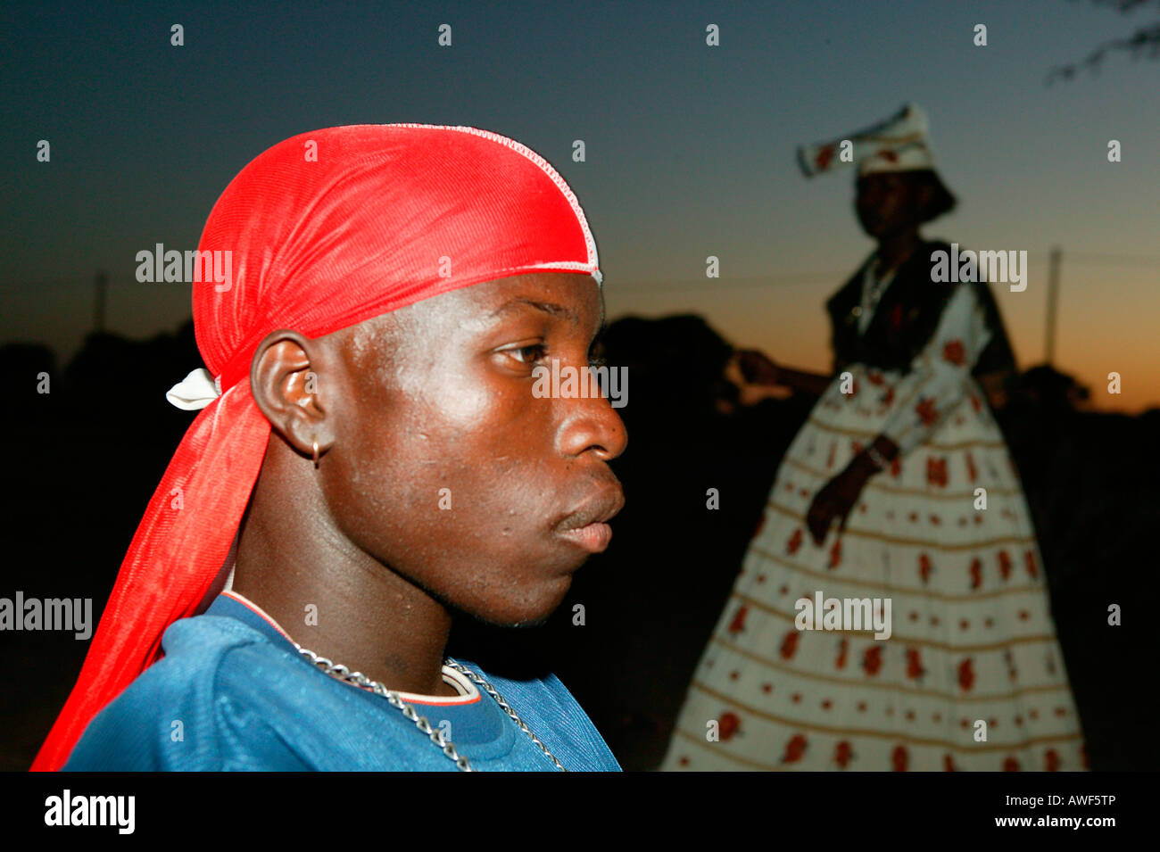 Portrait of a man, Sehitwa, Botswana, Africa Stock Photo - Alamy