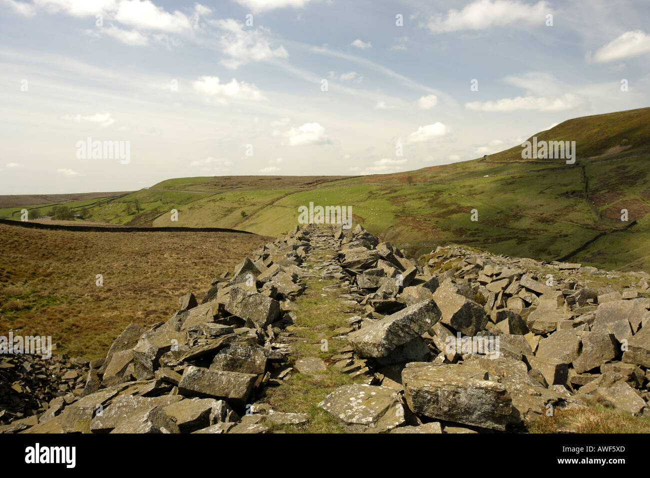 Disused quarry in the peak district Derbyshire UK Stock Photo - Alamy