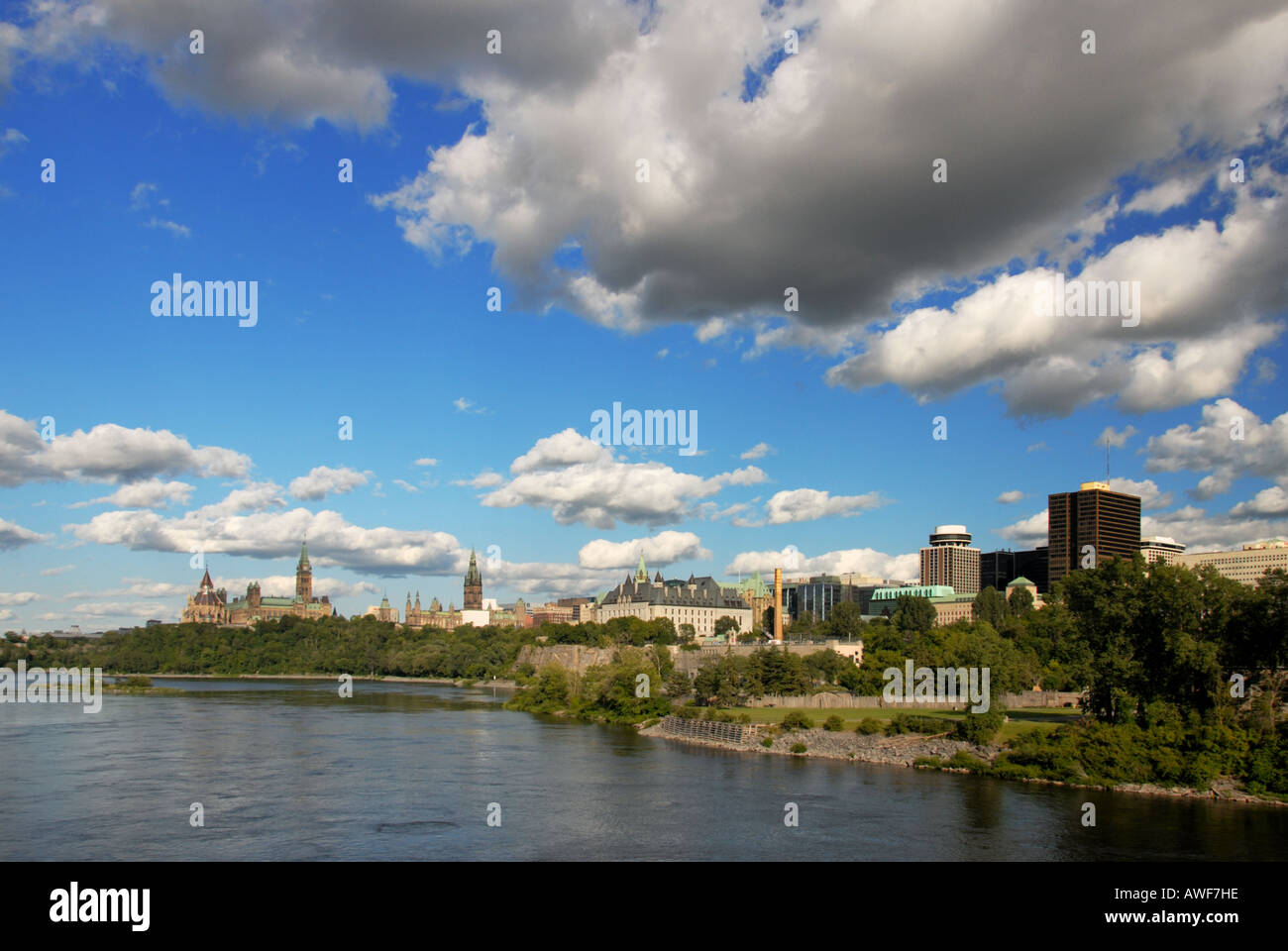 Ottawa viewed from Portage Bridge Stock Photo - Alamy